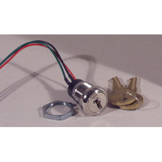 KEY SWITCH AS100 - 2 POSITION 1 KEY PULL - Adams Elevator Spare Parts