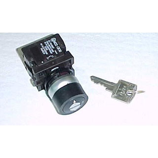 KEYSWITCH ASSM RS3-A4 Engrvd B6281-1 key - Adams Elevator Spare Parts